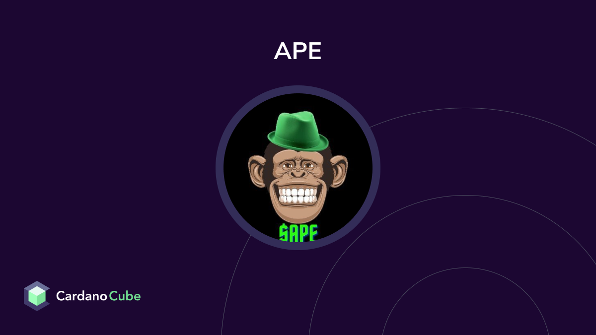 APE (APE) on the Cardano Blockchain | Prices, Charts, Teams & Ratings