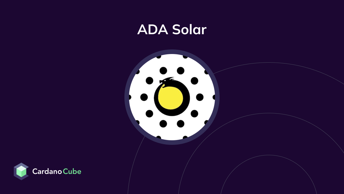 ADA Solar ($SOLAR) on the Cardano Blockchain | Prices, Charts, Teams ...