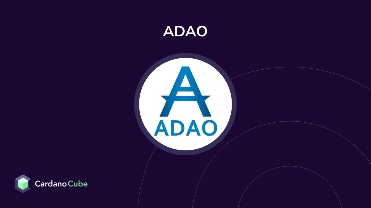ADAO ($ADAO) on the Cardano Blockchain | Prices, Charts, Teams & Ratings