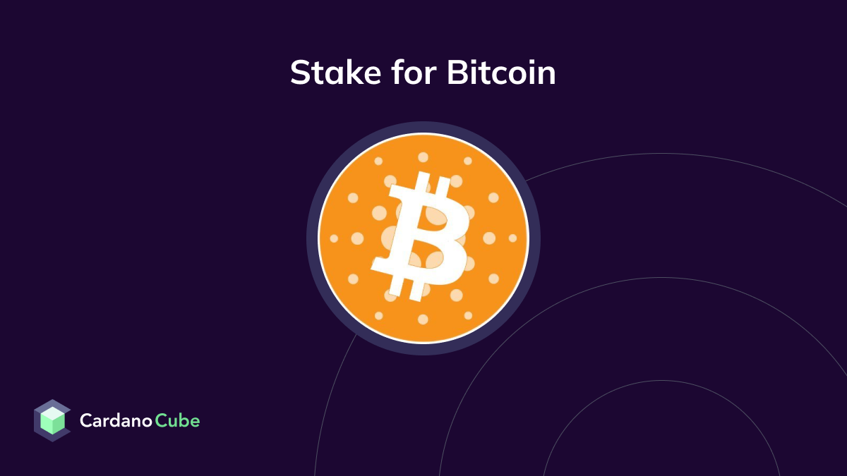 Stake for Bitcoin (-) on the Cardano Blockchain | Prices, Charts, Teams ...